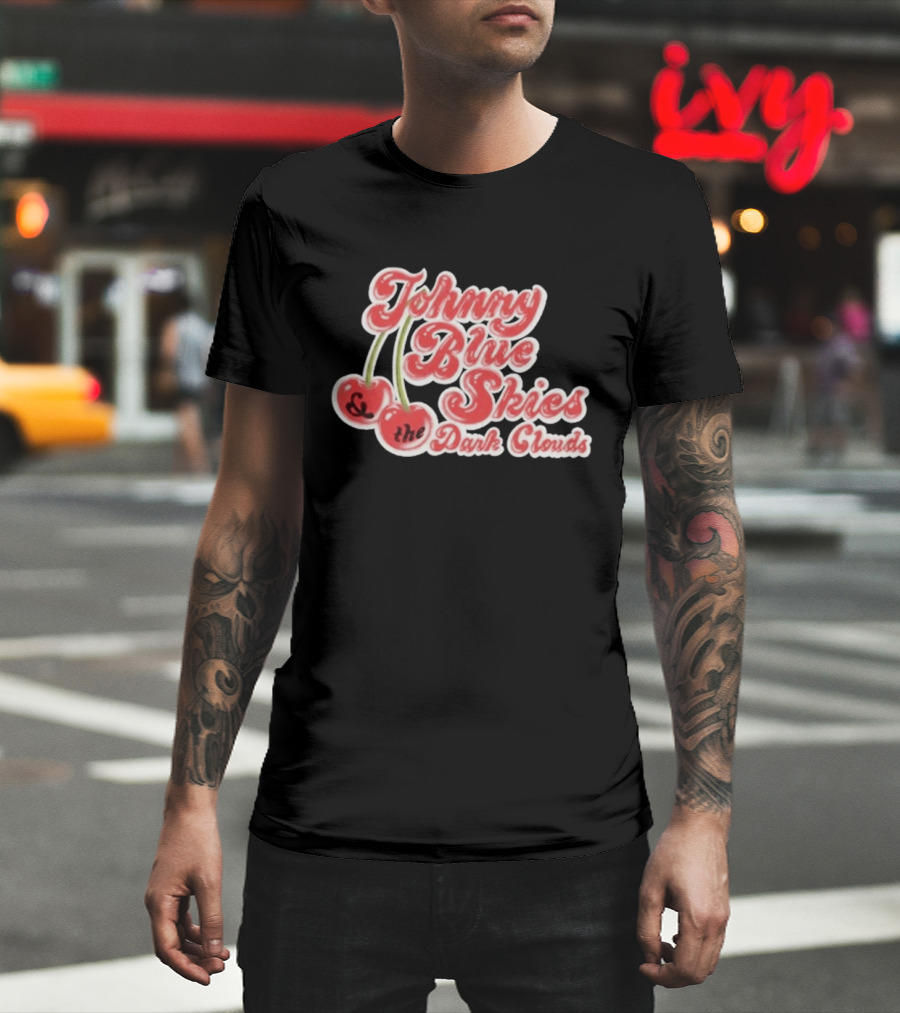 Johnny Blue Skies And The Dark Clouds Cherries T-Shirt