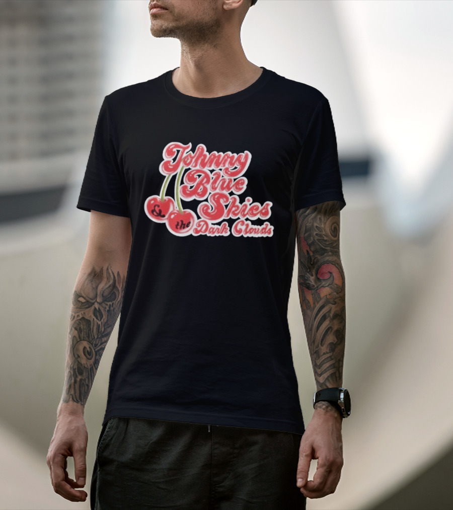 Johnny Blue Skies And The Dark Clouds Cherries T-Shirt
