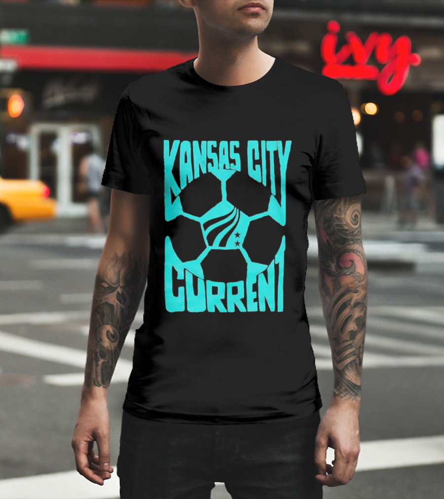 Kansas City Current NWSL Soccer Ball Kansas City Current T-Shirt