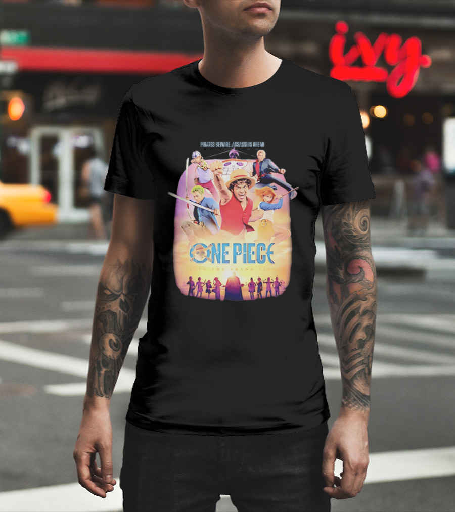 One Piece Luffy And Friends Pirates Journey To The Grand Line T-Shirt