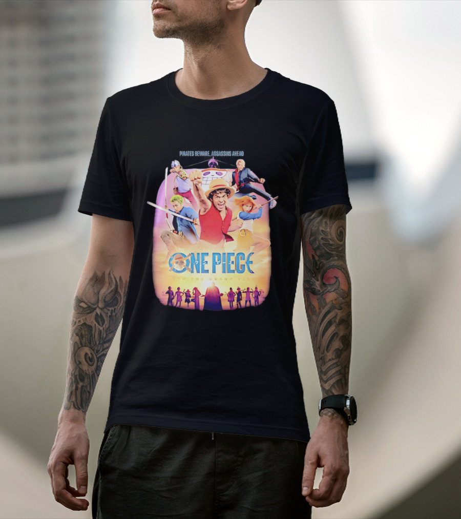 One Piece Luffy And Friends Pirates Journey To The Grand Line T-Shirt
