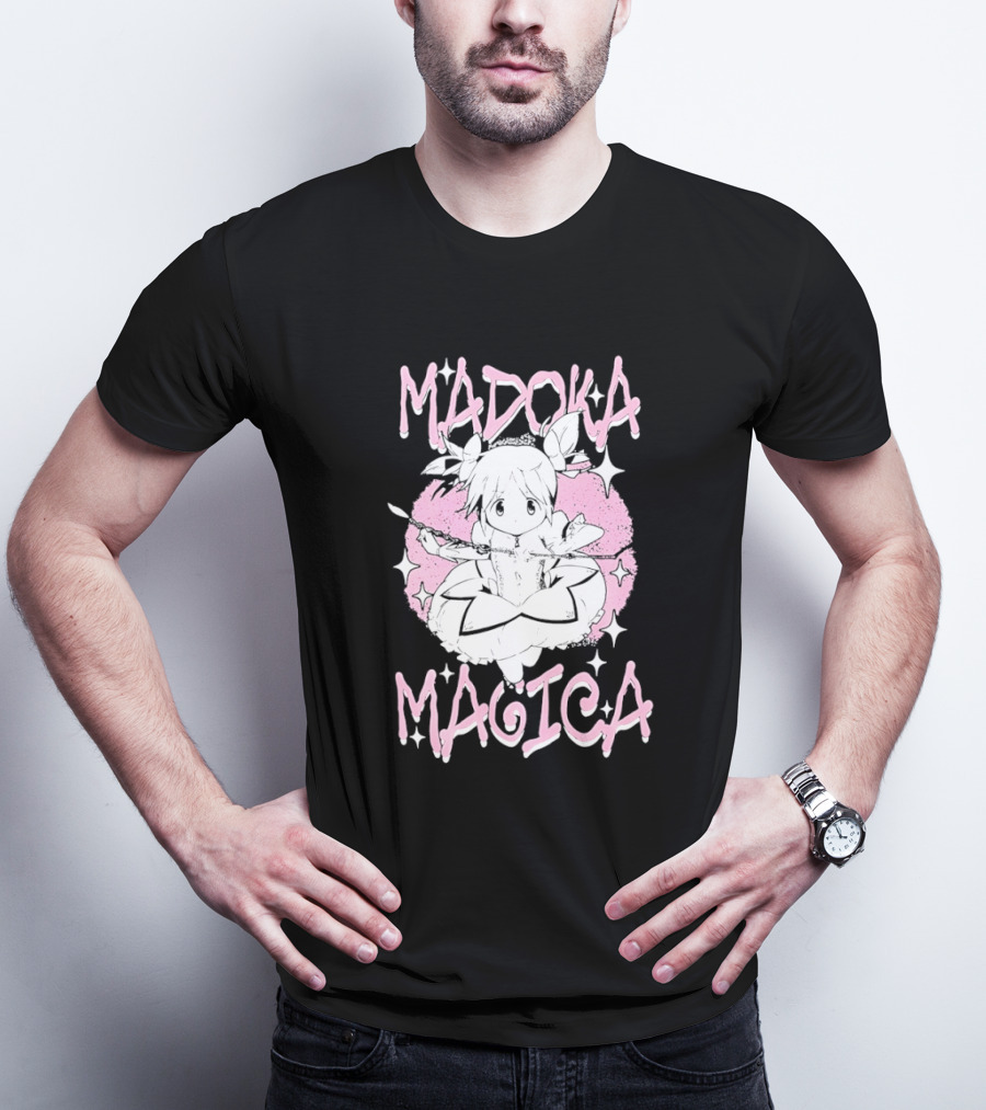 Madoka Magica Puella Magi Character Pink Tones T-Shirt