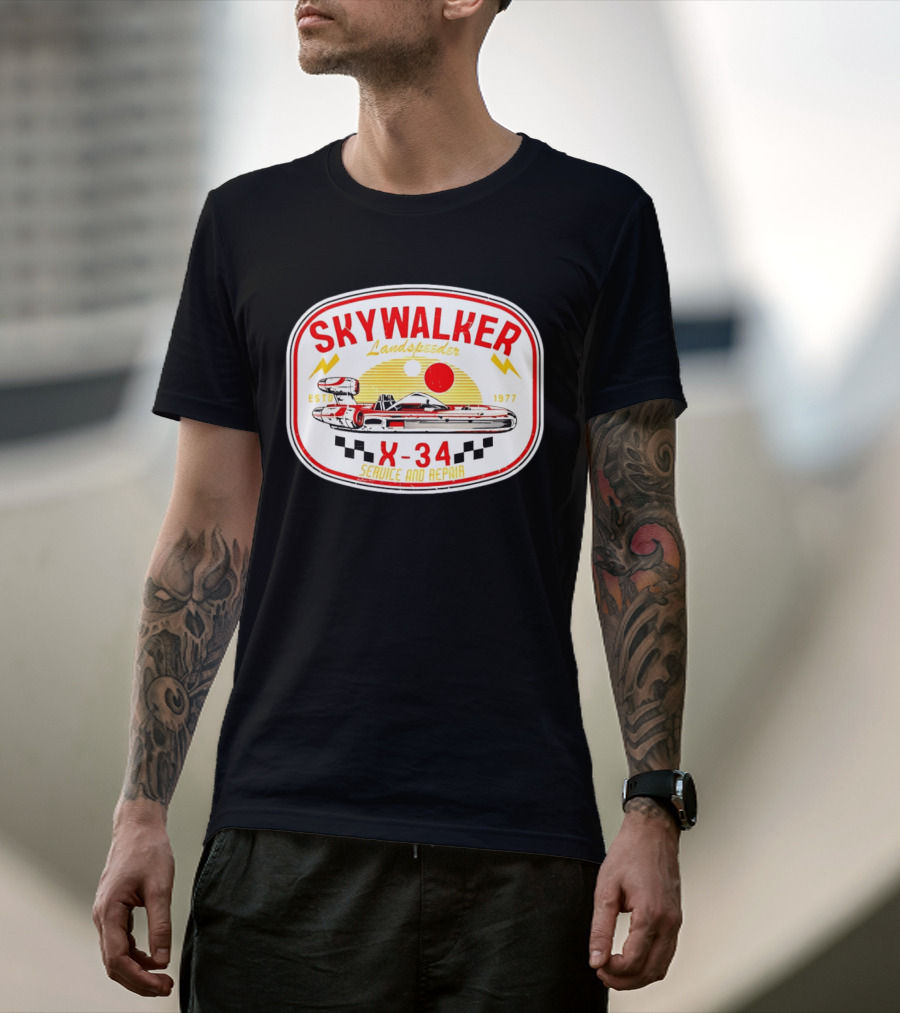 Skywalker Landspeeder X 34 Service And Repair Estd 1977 T-Shirt