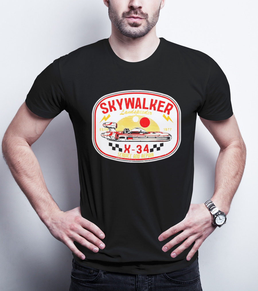 Skywalker Landspeeder X 34 Service And Repair Estd 1977 T-Shirt