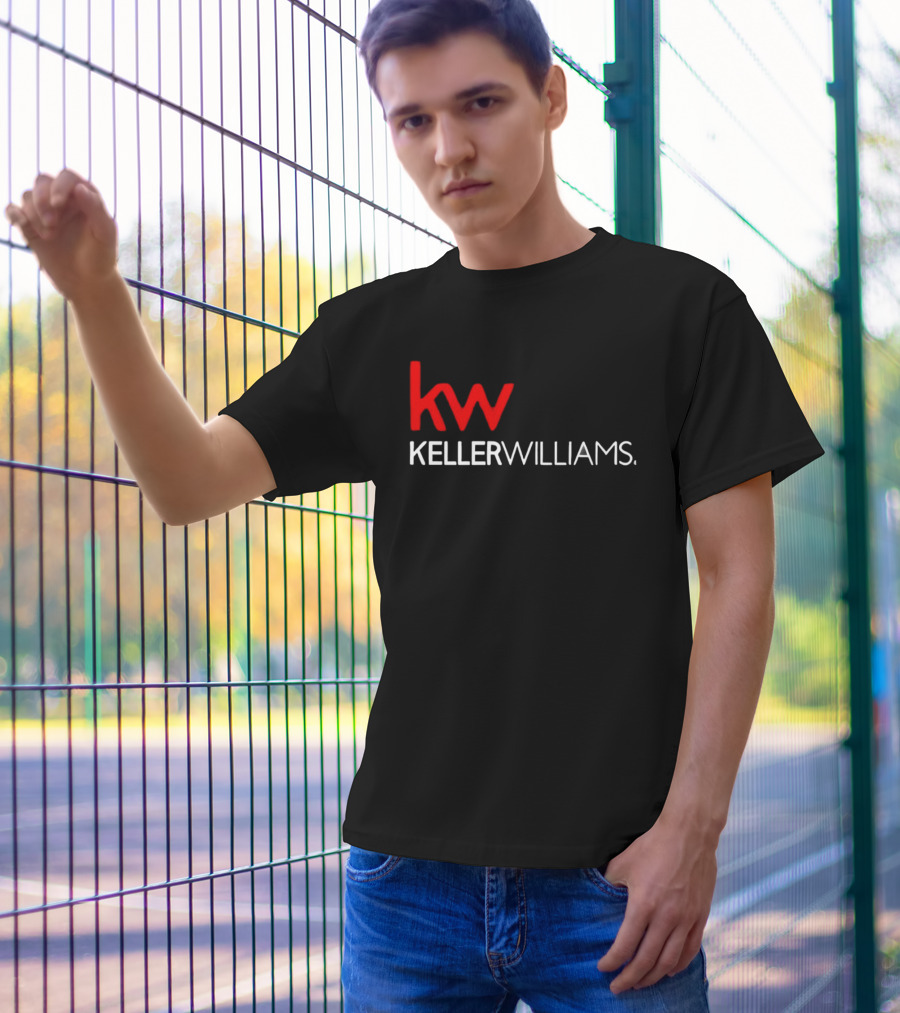 Keller Williams KW Full Mixed Red And White Vertical T-Shirt