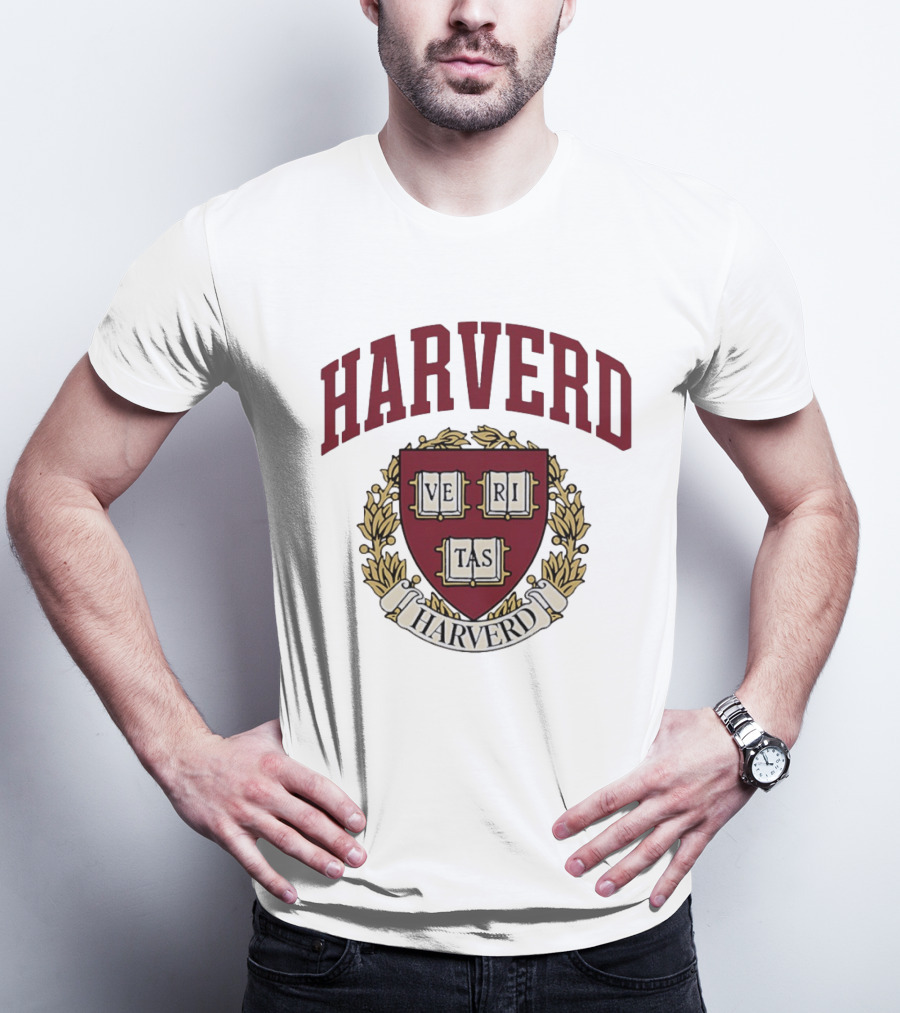 Harvard University Veritas Emblem Crest T-Shirt