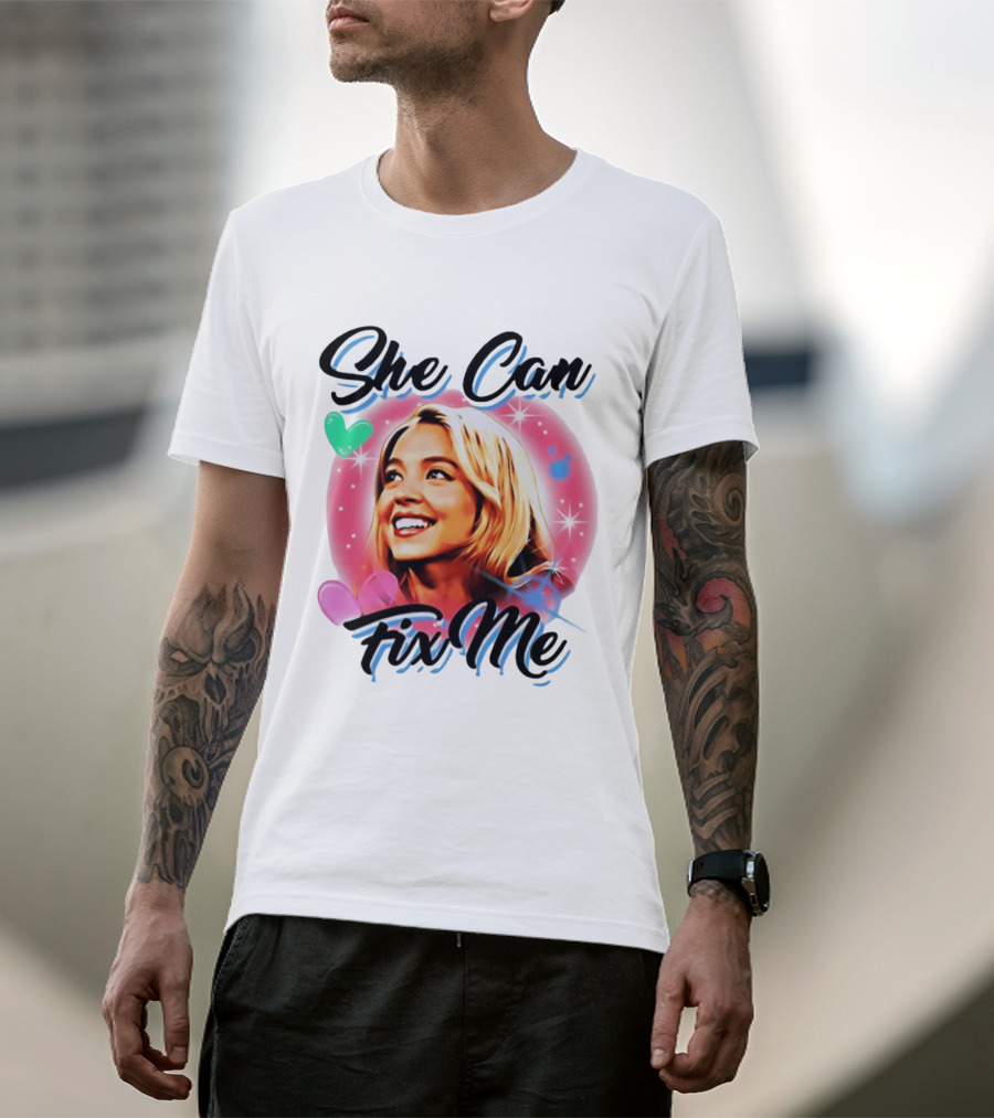 Sydney Sweeney Euphoria She Can Fix Me Hearts Stars T-Shirt