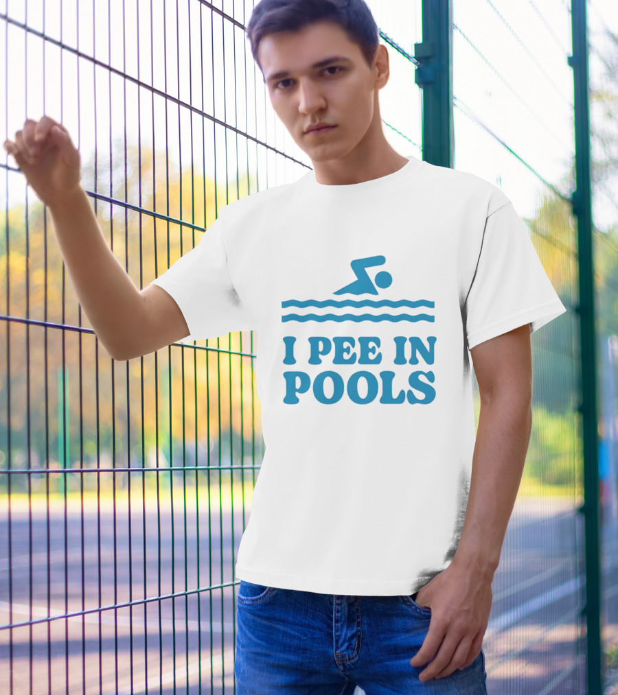 Zwemwater I Pee In Pools Swimmer Waves T-Shirt