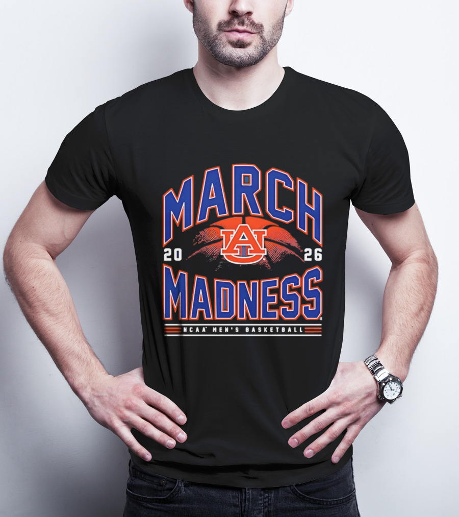 Auburn Tigers 2026 NCAA March Madness Men's Basketball T-Shirt