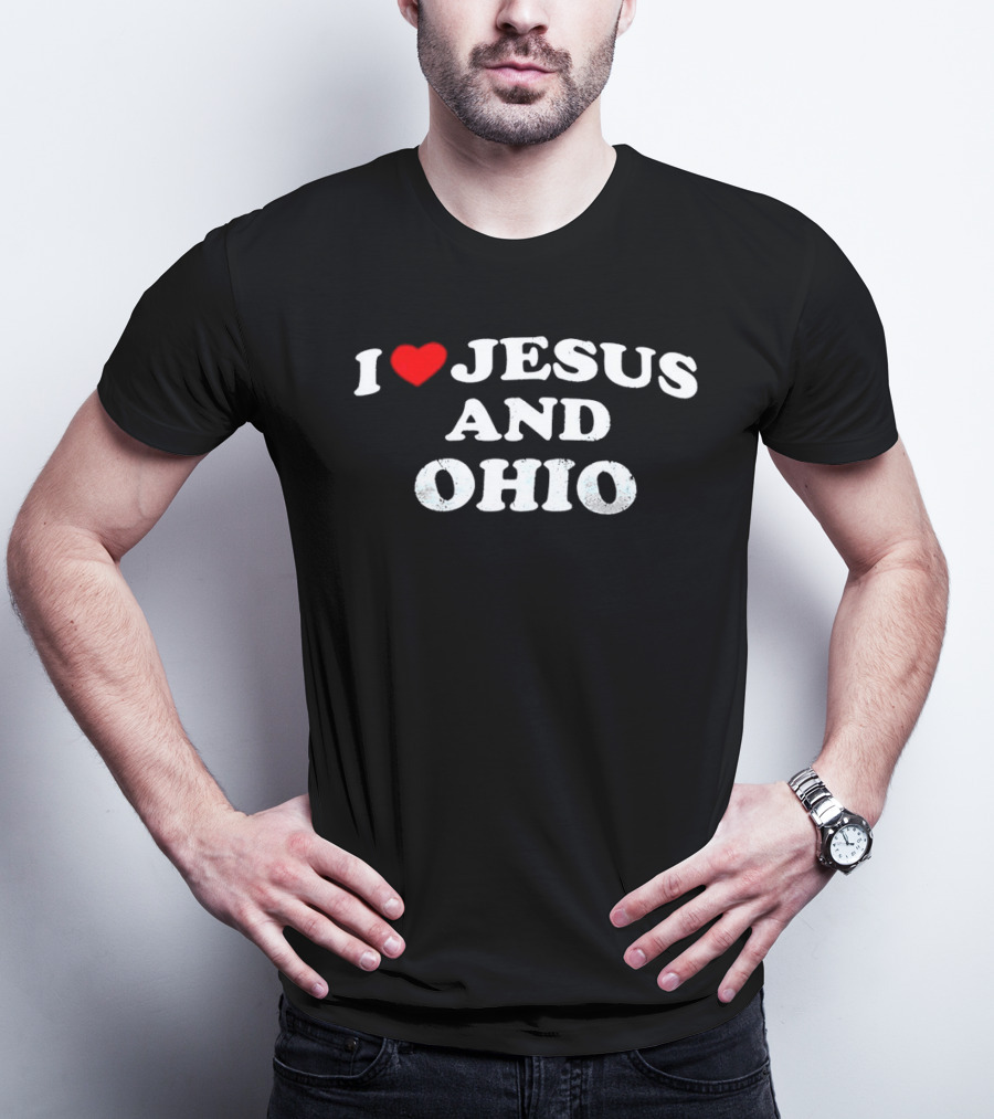 I Love Jesus Heart Ohio Passion T-Shirt