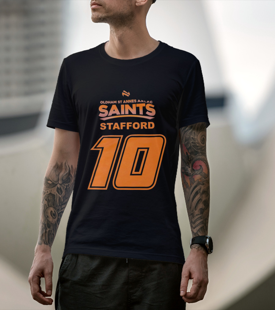 Oldham St Annes ARLFC Saints Stafford Number 10 T-Shirt