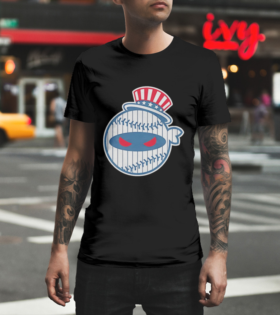 New York Yankees Pitching Ninja Baseball T-Shirt