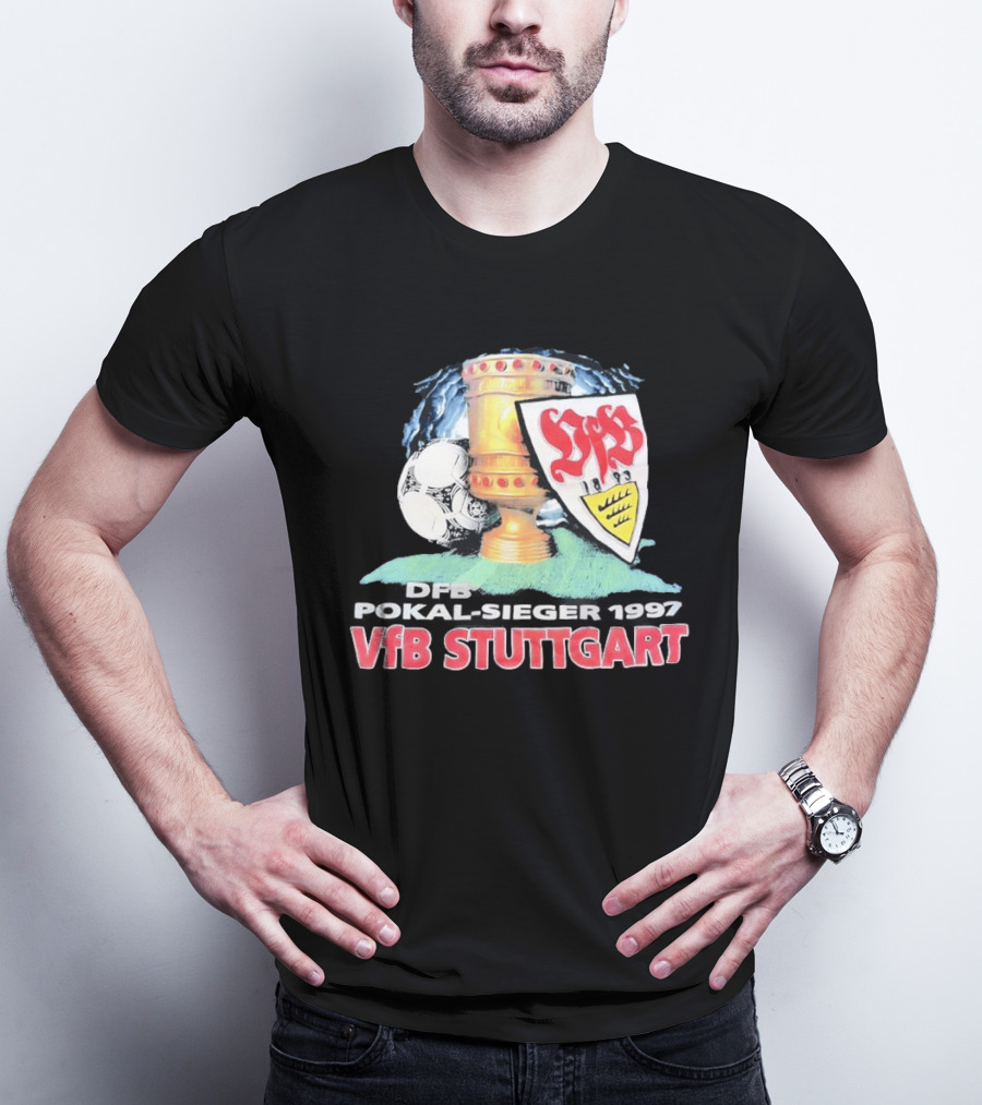 DFB Pokal Sieger 1997 VfB Stuttgart Trophy Ball T-Shirt