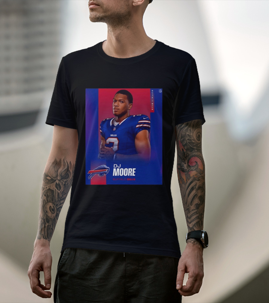 DJ Moore Buffalo Bills 2026 NFL Team Edition T-Shirt