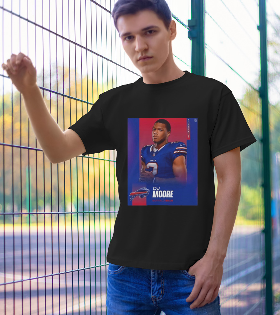 DJ Moore Buffalo Bills 2026 NFL Team Edition T-Shirt