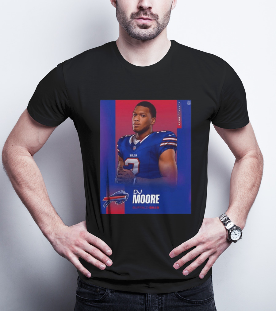 DJ Moore Buffalo Bills 2026 NFL Team Edition T-Shirt