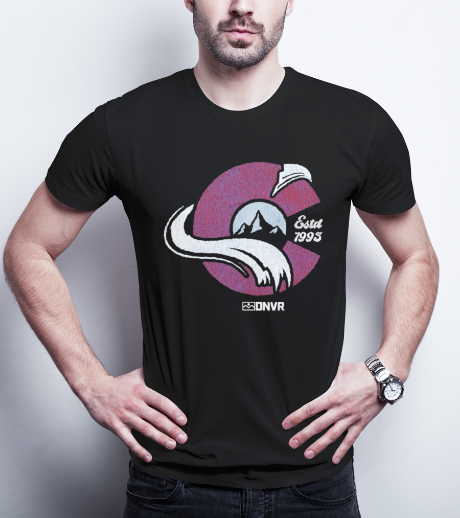 DNVR Colorado Avalanche Ice Hockey Est 1995 T-Shirt