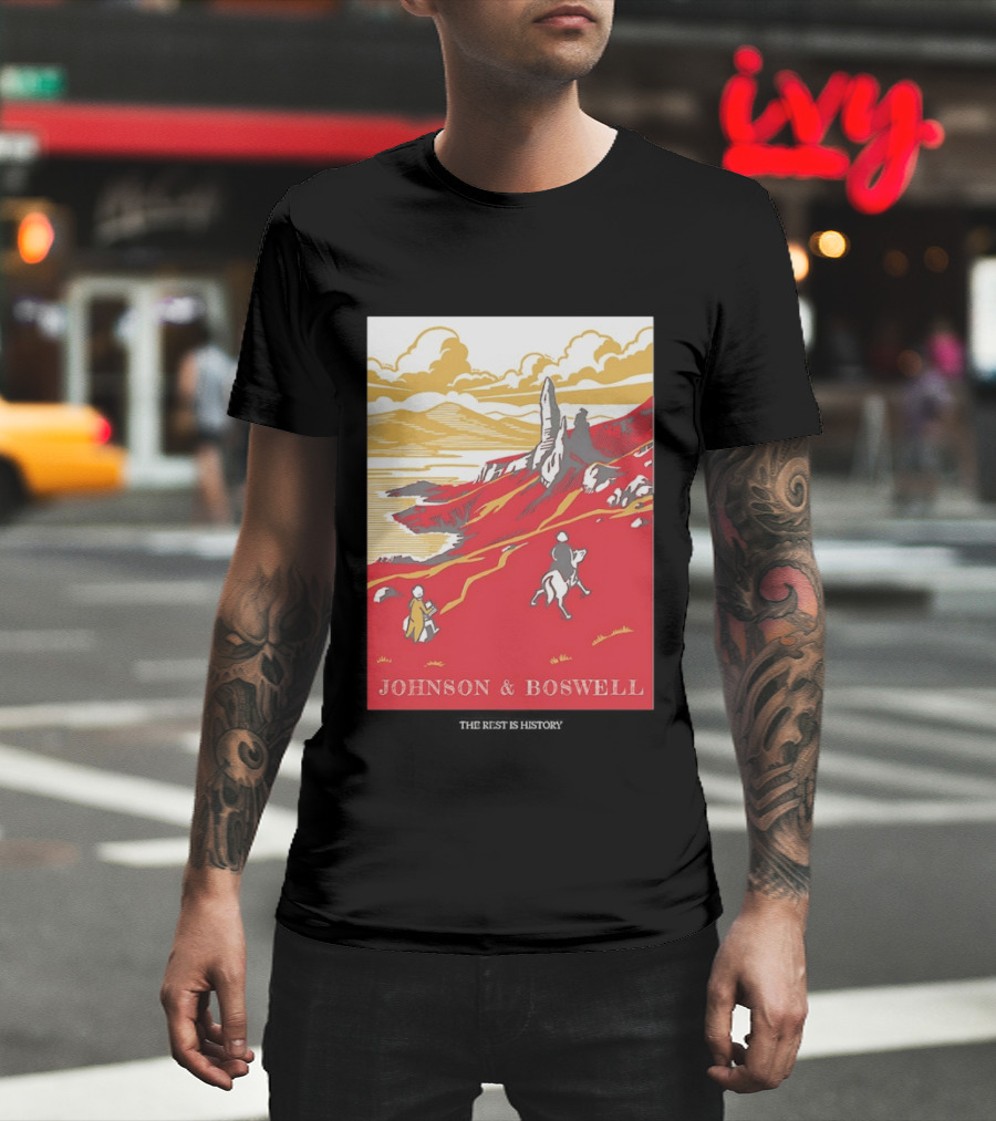 Johnson And Boswell Journey Through Red Landscape And History T-Shirt
