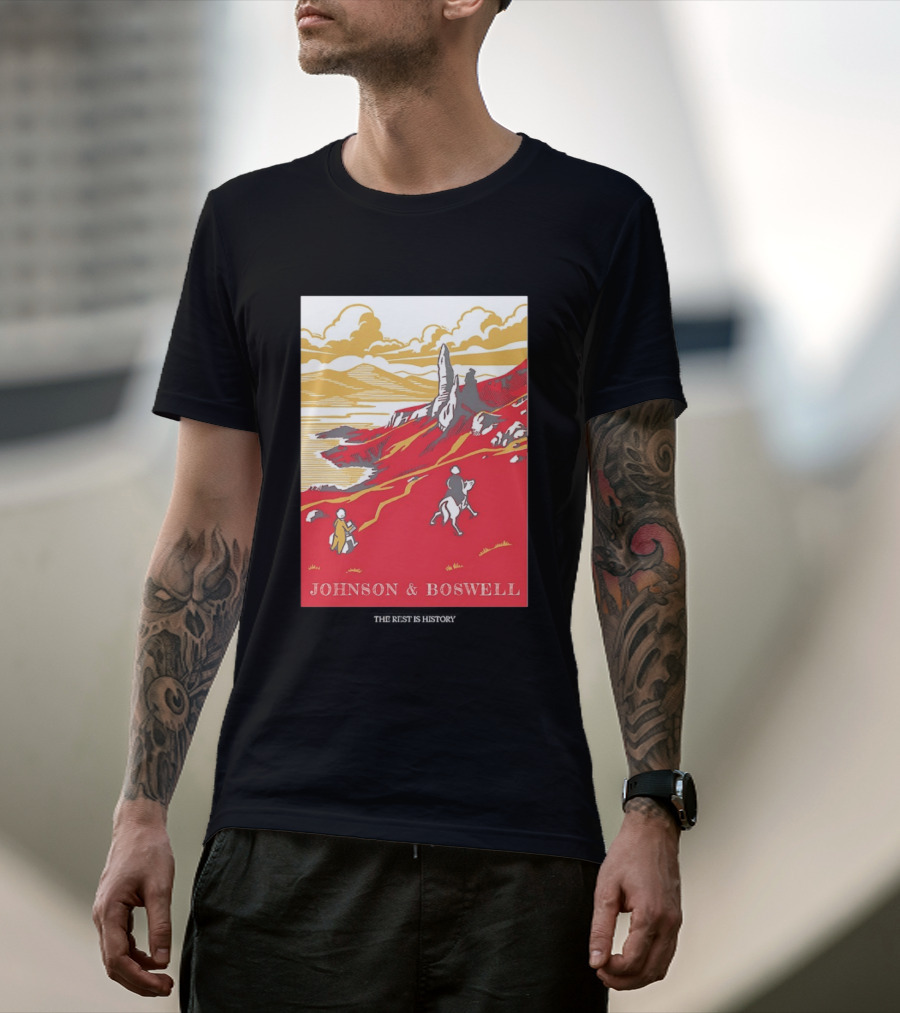 Johnson And Boswell Journey Through Red Landscape And History T-Shirt
