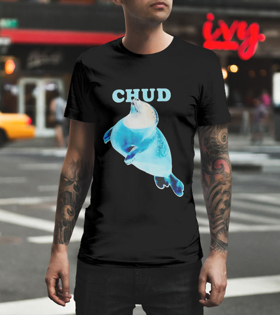 CHUD Seal Floating In Blue Water T-Shirt