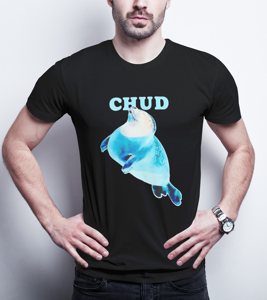 CHUD Seal Floating In Blue Water T-Shirt