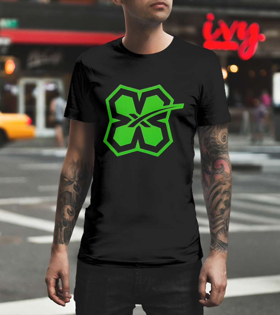Lucky Four Leaf Clover Symbol Green T-Shirt