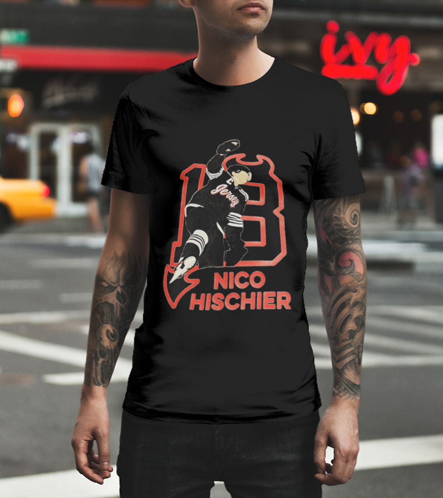 Nico Hischier New Jersey Devils Hockey T-Shirt
