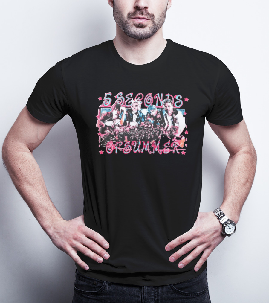 5 Seconds Of Summer New Concept 2026 Retro Band Aesthetic T-Shirt
