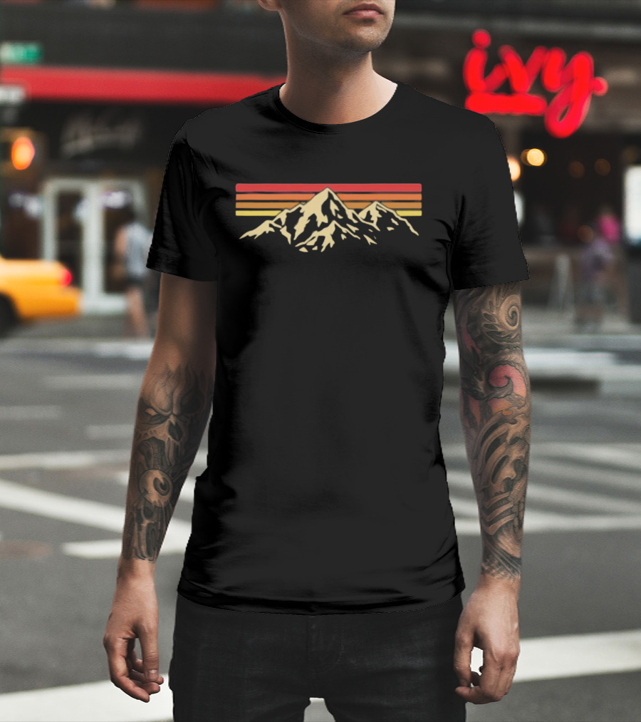 American Classic Randall Potts Mountain Vintage Sunset Retro Mountains T-Shirt
