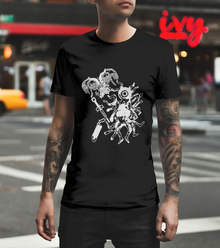 Anal Birth Fetal Abominations Alien Creature Art Horror T-Shirt