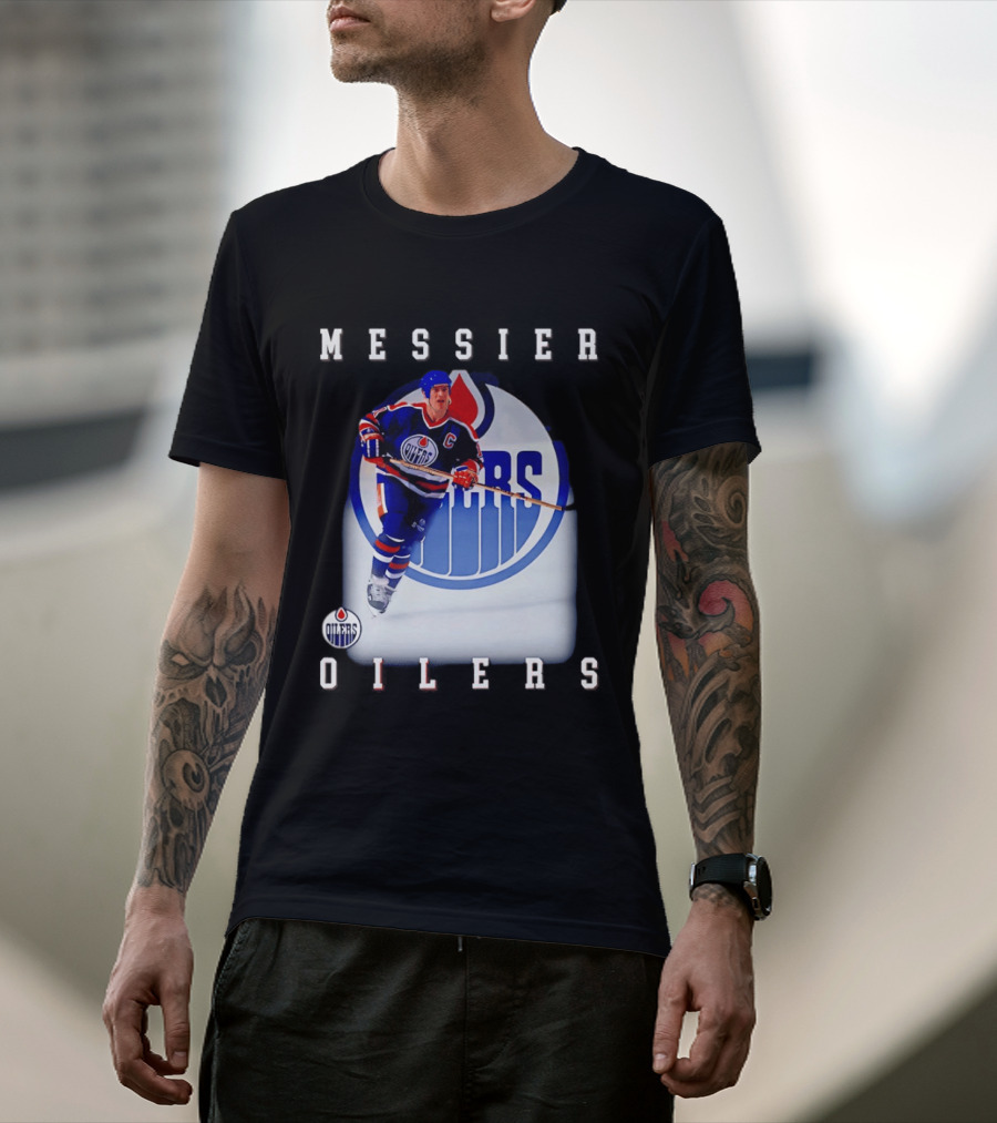 Edmonton Oilers Mark Messier Legendary Hockey Player Iconic Team Legacy T-Shirt