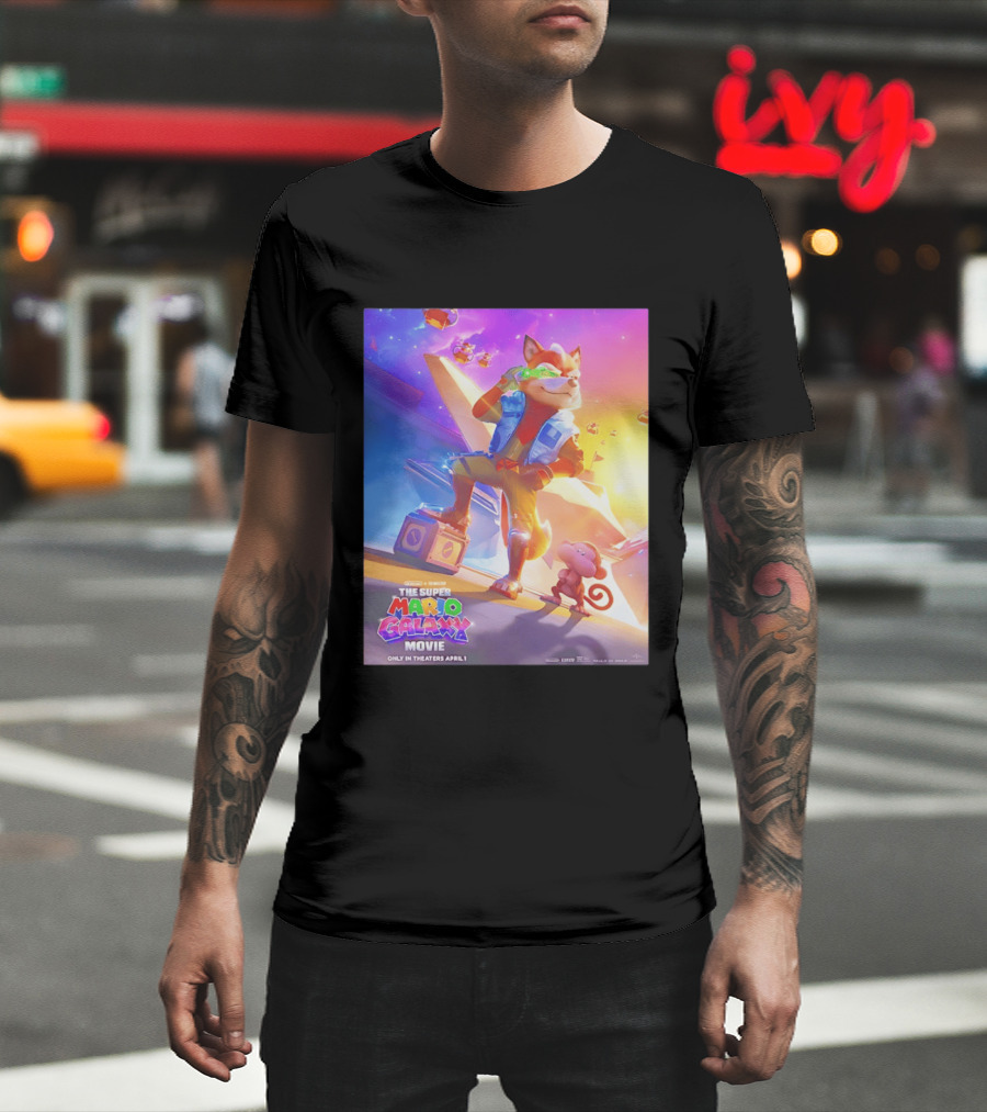 The Super Mario Galaxy Movie Featuring Fox McCloud Teaser T-Shirt