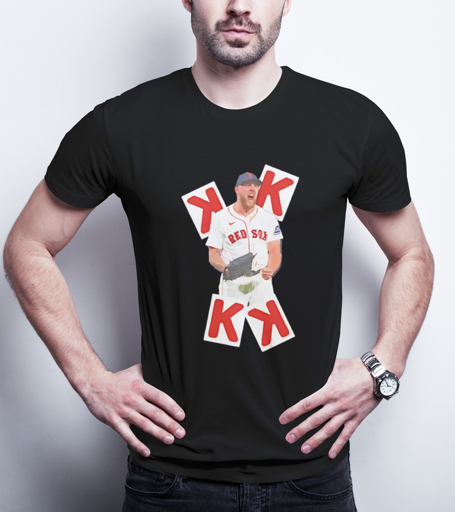 Garrett Crochet Red Sox Strikeout K Cards T-Shirt