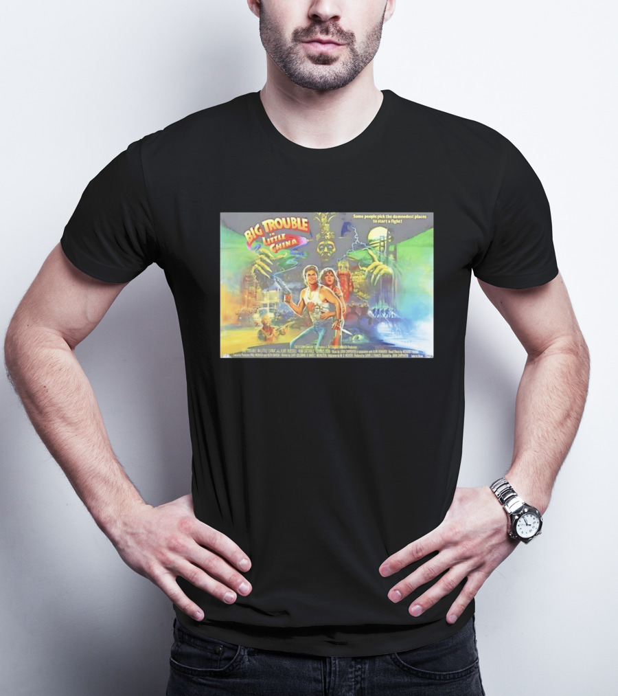 Big Trouble In Little China Culture Pop Movie Art Featuring Classic Characters T-Shirt