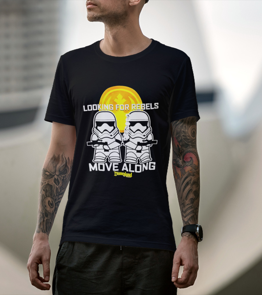 Stormtrooper Search Looking For Rebels Move Along Disneyland T-Shirt