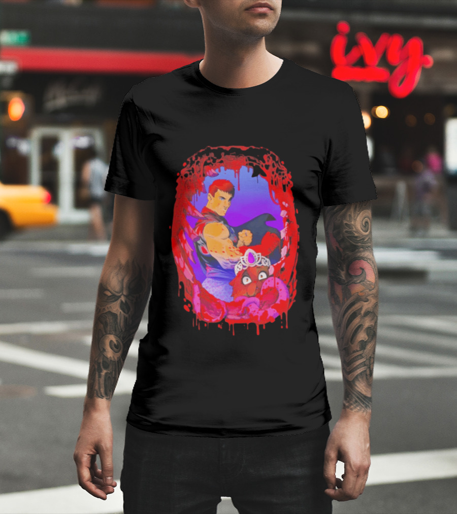 Carl Princess Donut Dungeon Crawler Carl Blood Dripping Frame Fantasy T-Shirt