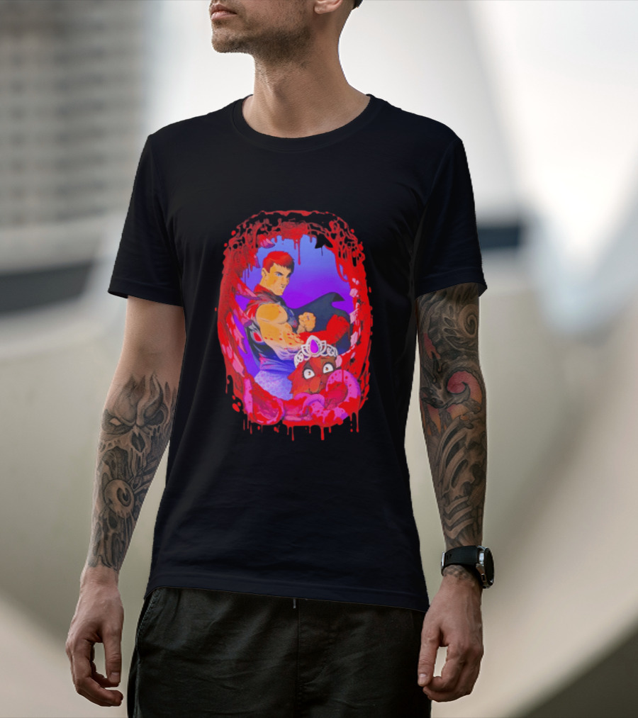Carl Princess Donut Dungeon Crawler Carl Blood Dripping Frame Fantasy T-Shirt