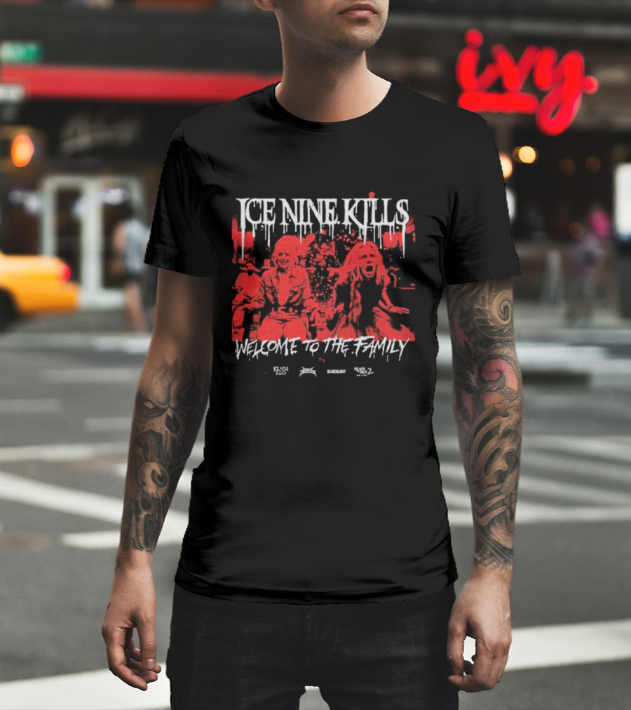 Ice Nine Kills Welcome To The Family Horror Scene T-Shirt