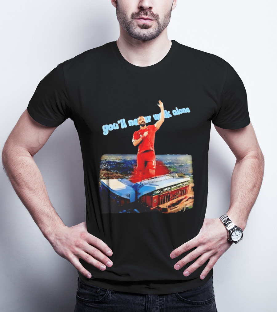 Mohamed Salah You'll Never Walk Alone Liverpool FC Stadium T-Shirt
