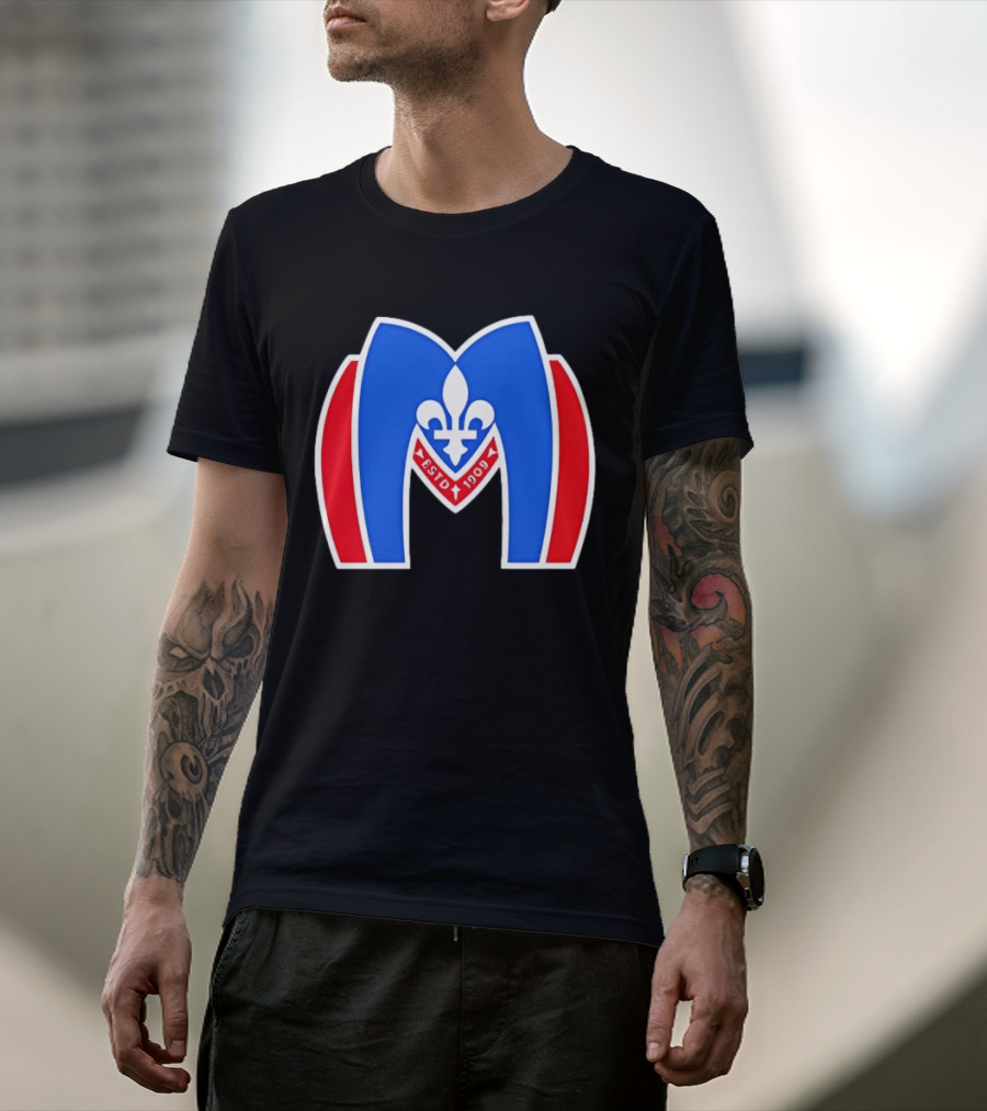 Montreal Metros Shane Hollander ESTD 1909 Fleur De Lis T-Shirt