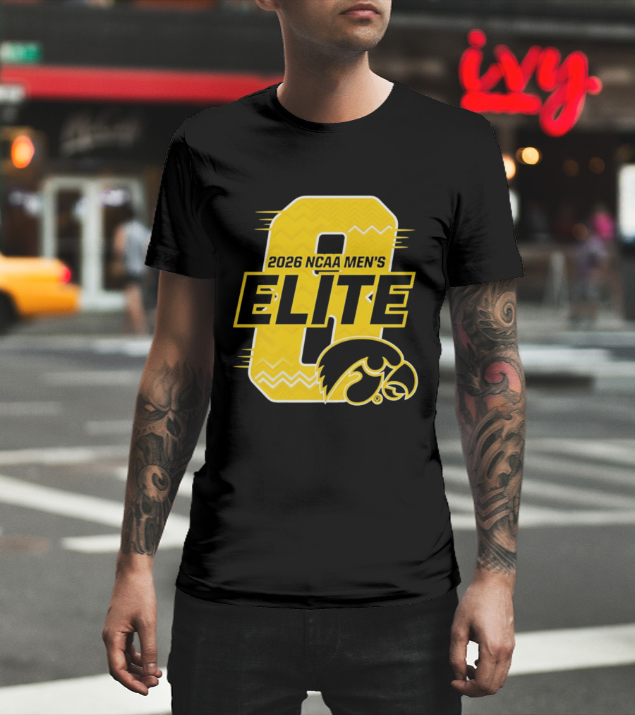 Iowa Hawkeyes 2026 NCAA Men's Elite 8 Basketball T-Shirt