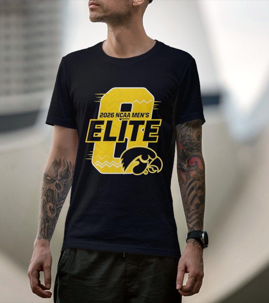Iowa Hawkeyes 2026 NCAA Men's Elite 8 Basketball T-Shirt