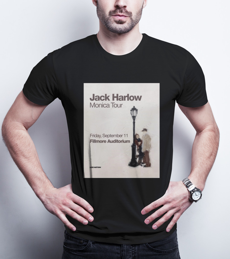 Jack Harlow Monica Tour Fillmore Auditorium Friday September 11 Live Nation T-Shirt