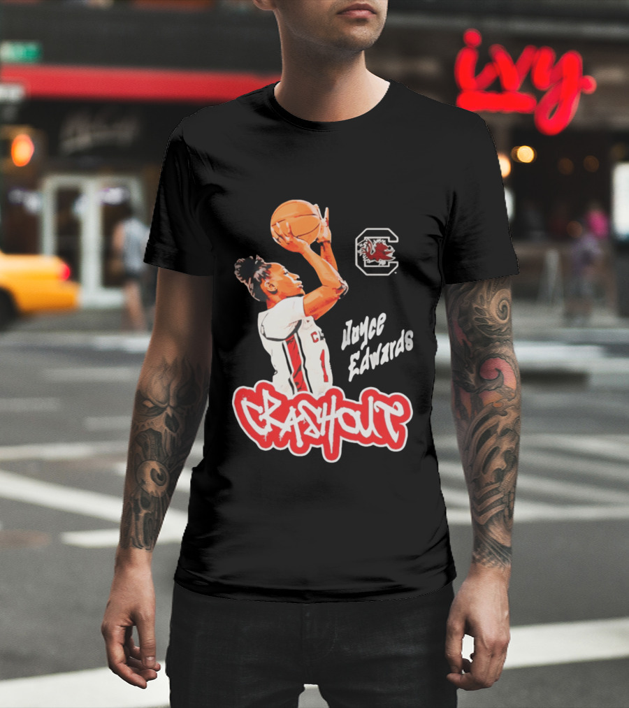 Joyce Edwards Crashout South Carolina Gamecocks Basketball T-Shirt