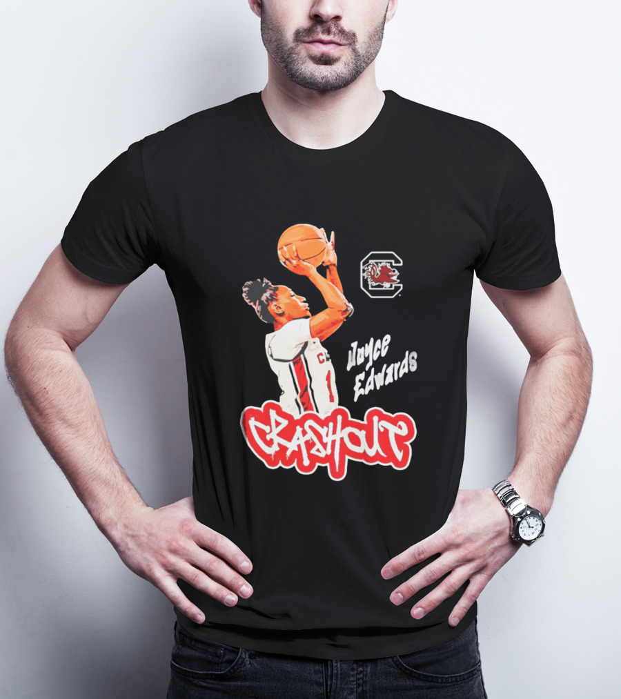 Joyce Edwards Crashout South Carolina Gamecocks Basketball T-Shirt
