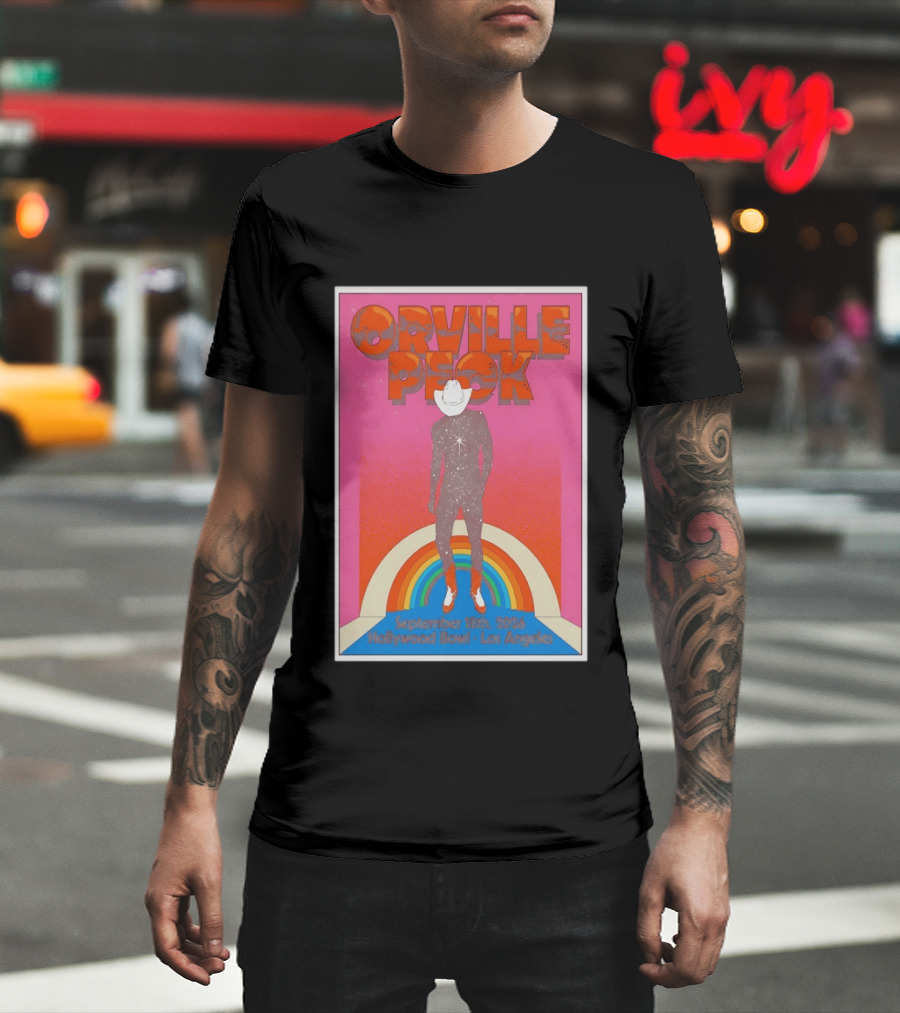 Orville Peck Hollywood Bowl Los Angeles September 18th 2026 Rainbow Cowboy T-Shirt
