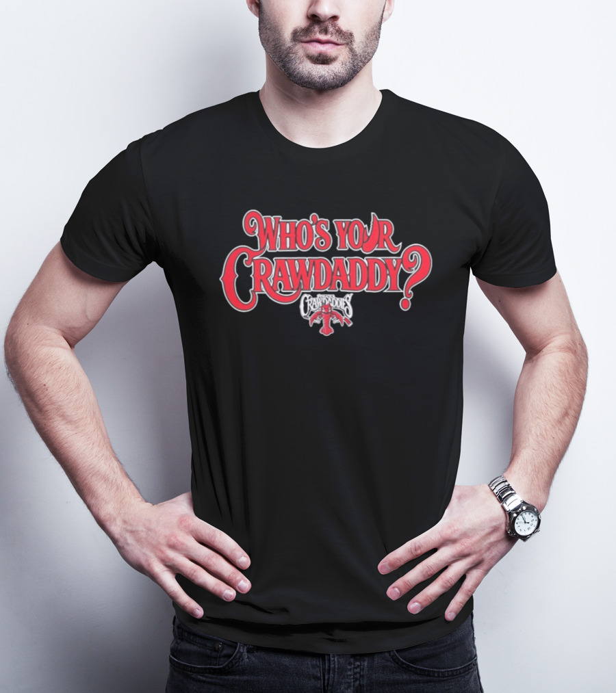 Pensacola Ice Flyers Who's Your Crawdaddy Red Crawfish T-Shirt
