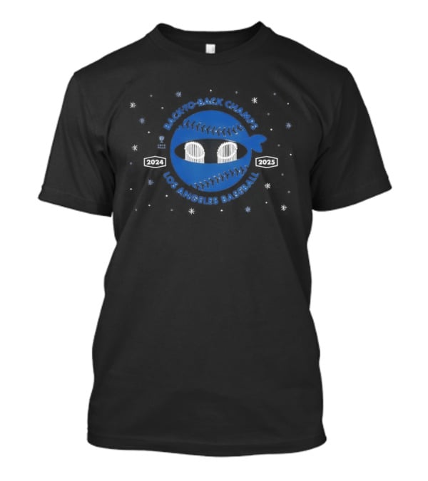 Pitching Ninja Back To Back Champs Los Angeles Baseball T-Shirt