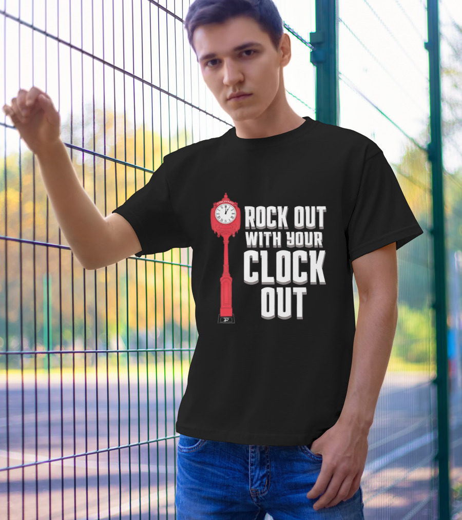 Rock Out With Your Clock Out Cincinnati Tower T-Shirt