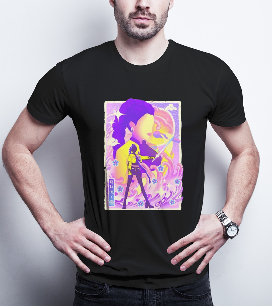 Rumi KPop Demon Hunters Musha E Floral Warrior T-Shirt